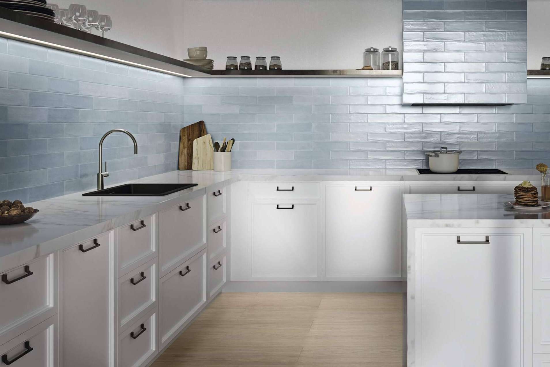 Azulejos azul claro, una excelente alternativa para baños y cocinas ...